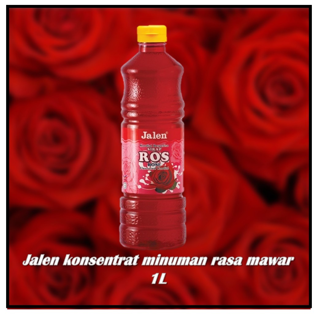 Jual Jalen konsentrat minuman rasa mawar 1L | Shopee Indonesia
