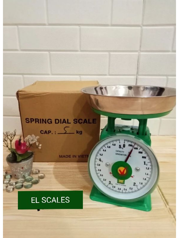 Jual Timbangan duduk jarum NHON HOA kapasitas 5kg body kecil ORIGINAL | Shopee Indonesia
