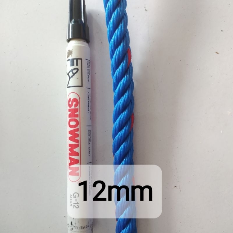Jual Tali 12mm PE 1 ROLL ±220Meter / Tali Tambang 12mm / Tali Tampar ...