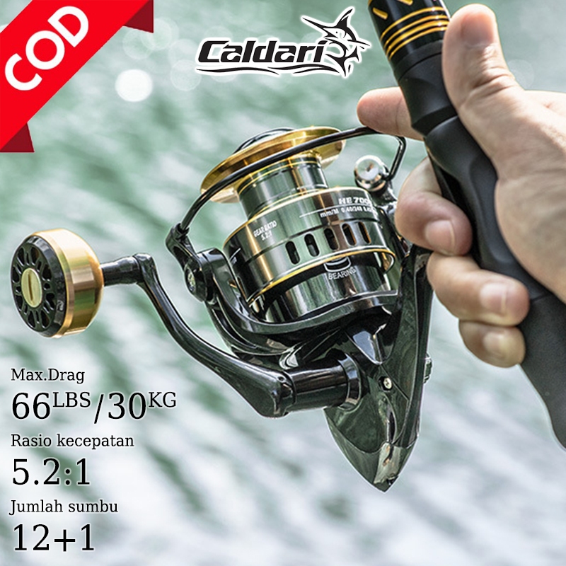 Jual reel Pancing Asli Besi Fishing Reel HE Murah Kuat Power Handle ...