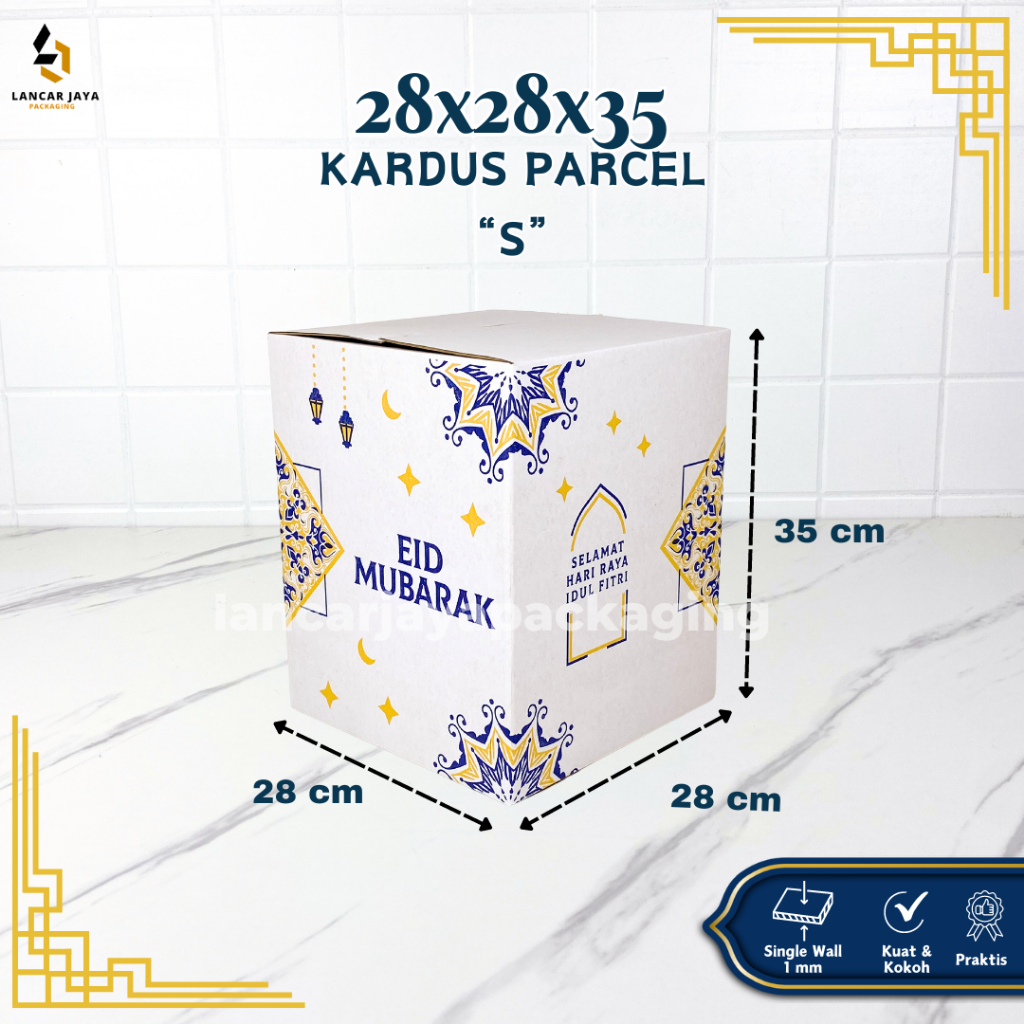 Jual Kardus Box Lebaran Tempat Sembako Parcel Idul Fitri Jumbo 40x40x31 ...
