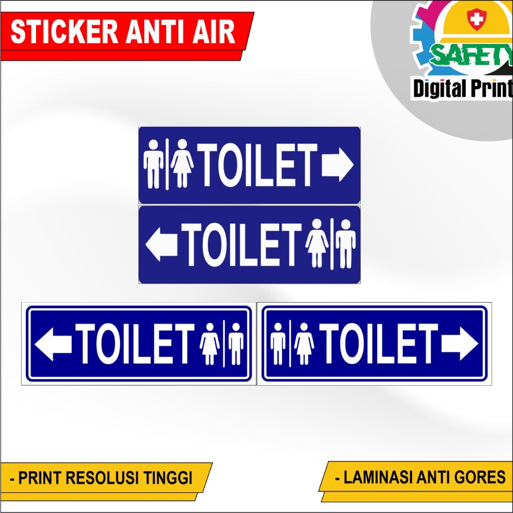 Jual STIKER TOILET PRIA WANITA STICKER TOILET UMUM STICKER SAFETY ...