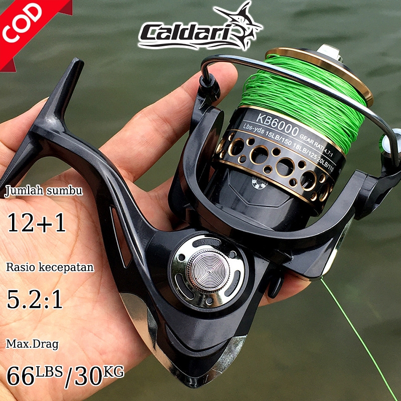 Jual Caldari Reel Pancing Spinning 7.2：1 Gear Ratio high speed Reel ...