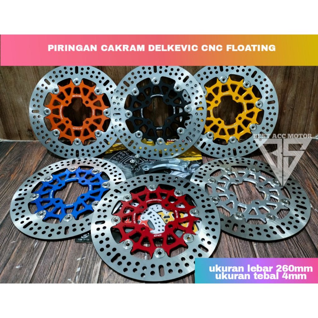 Jual PIRINGAN CAKRAM DEPAN DELKEVIC 260MM BEAT FI KARBU DELUXE SCOOPY ...