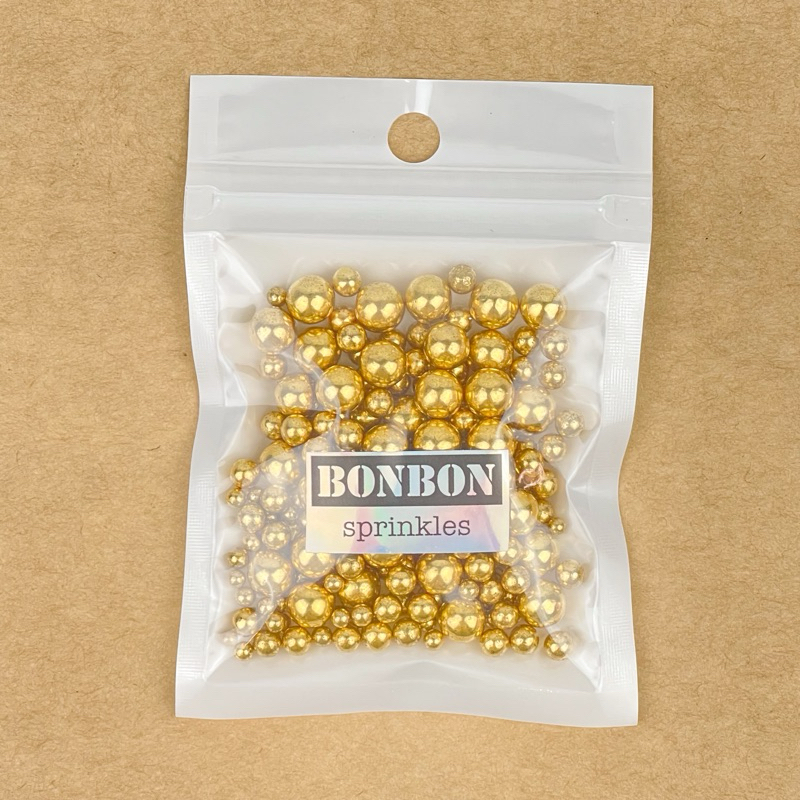 Jual Gold sprinkle bulat, gold sprinkle panjang, sprinkle mutiara cake ...