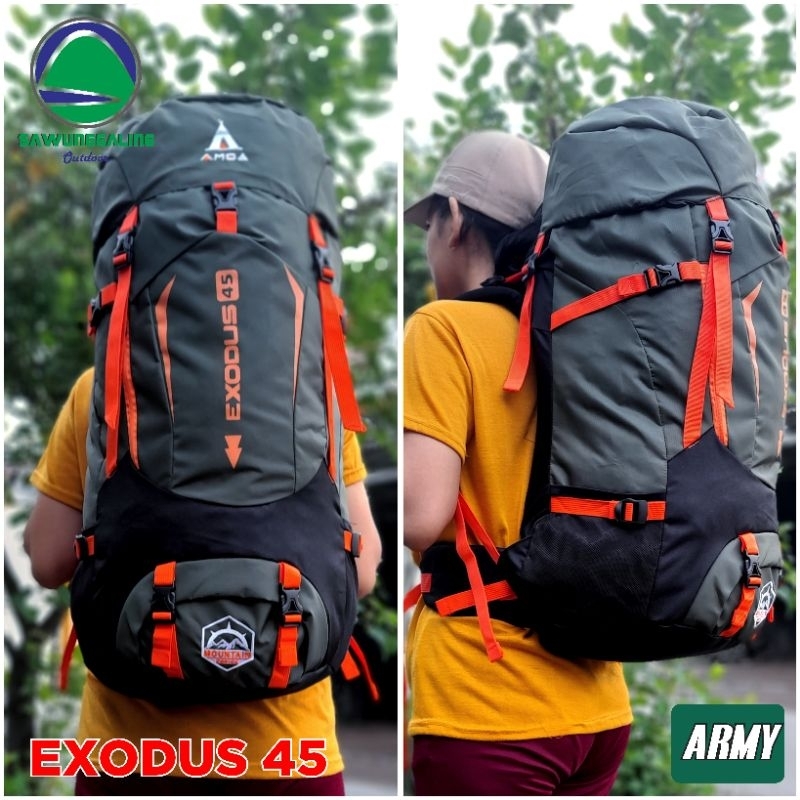 Jual GROSIR Tas Carrier Pendaki Gunung - Mountain Bag Hiking - 45 Liter ...