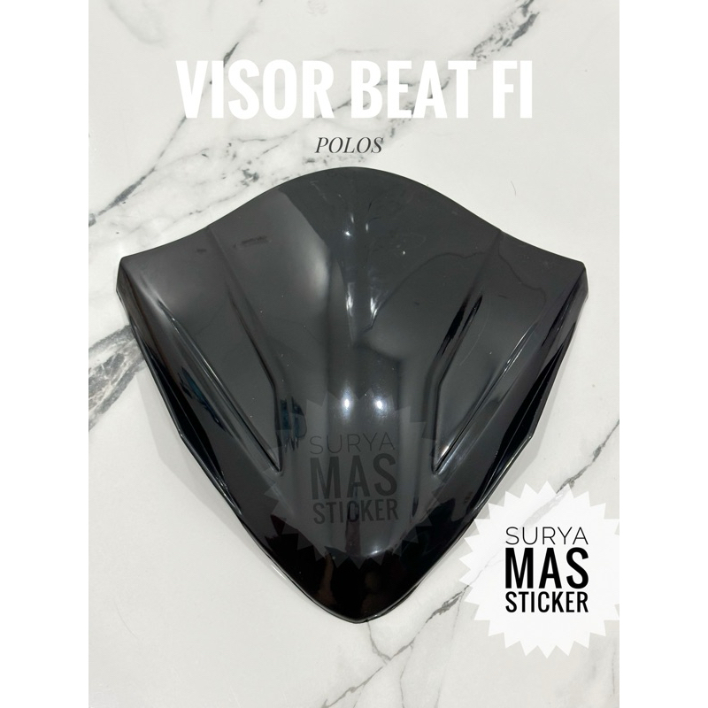 Jual visor winshield beat fi esp hitam polos motor | Shopee Indonesia