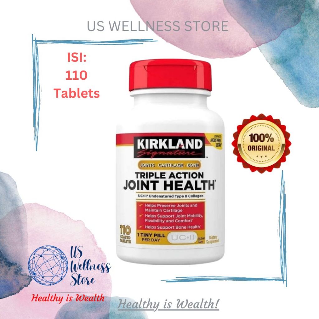 Jual Kirkland Triple Action Joint Health 110 Tablets | Shopee Indonesia