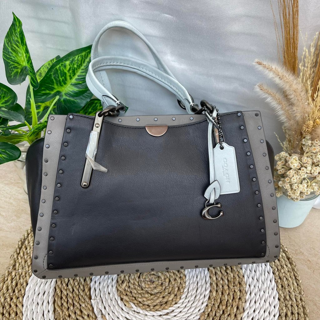 Jual Tas Wanita C O A Ch Dreamer Light And Grey Trim Blue Leather 35605