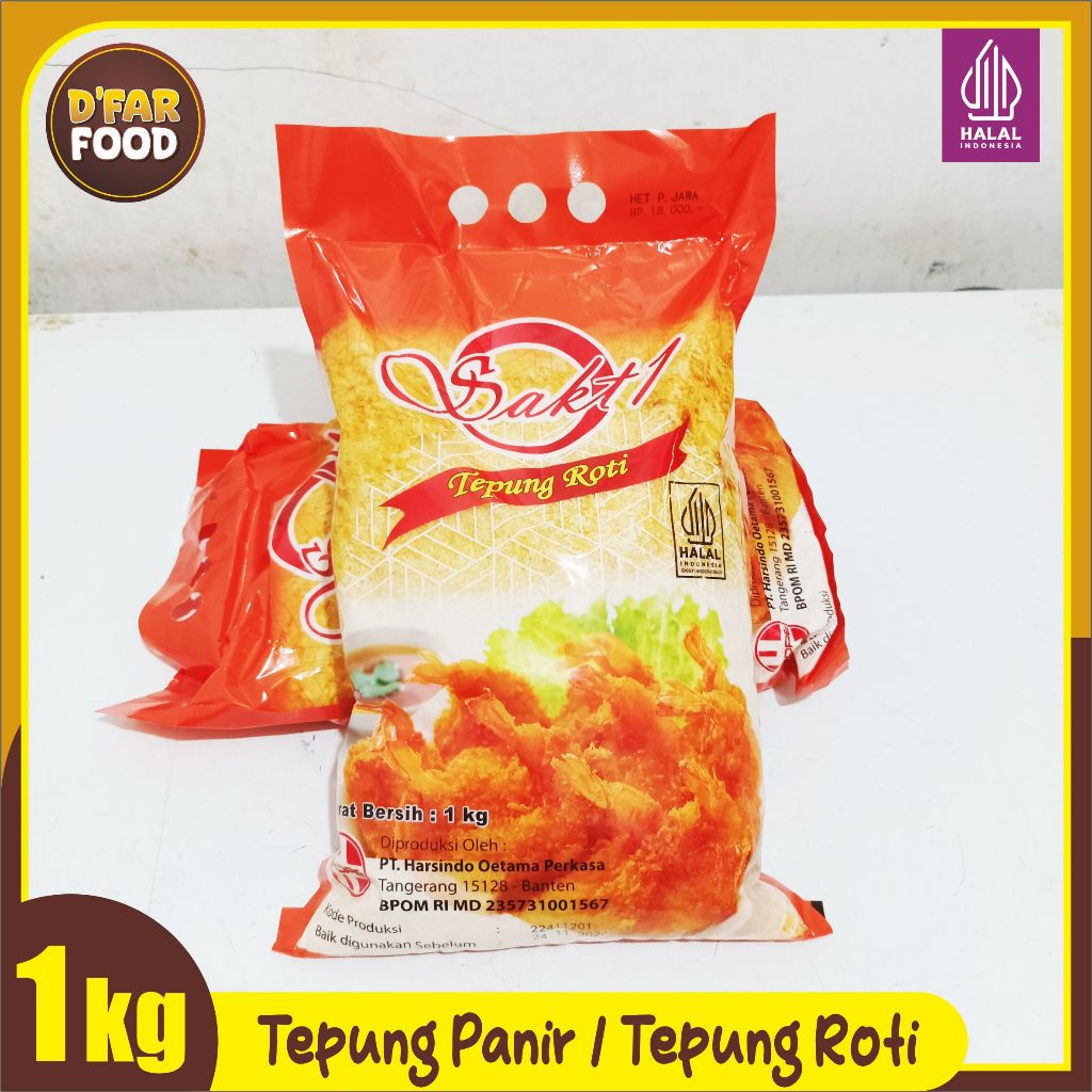 Jual Tepung Roti Panir - Bread Crumb - Merek Sakti 1kg | Shopee Indonesia
