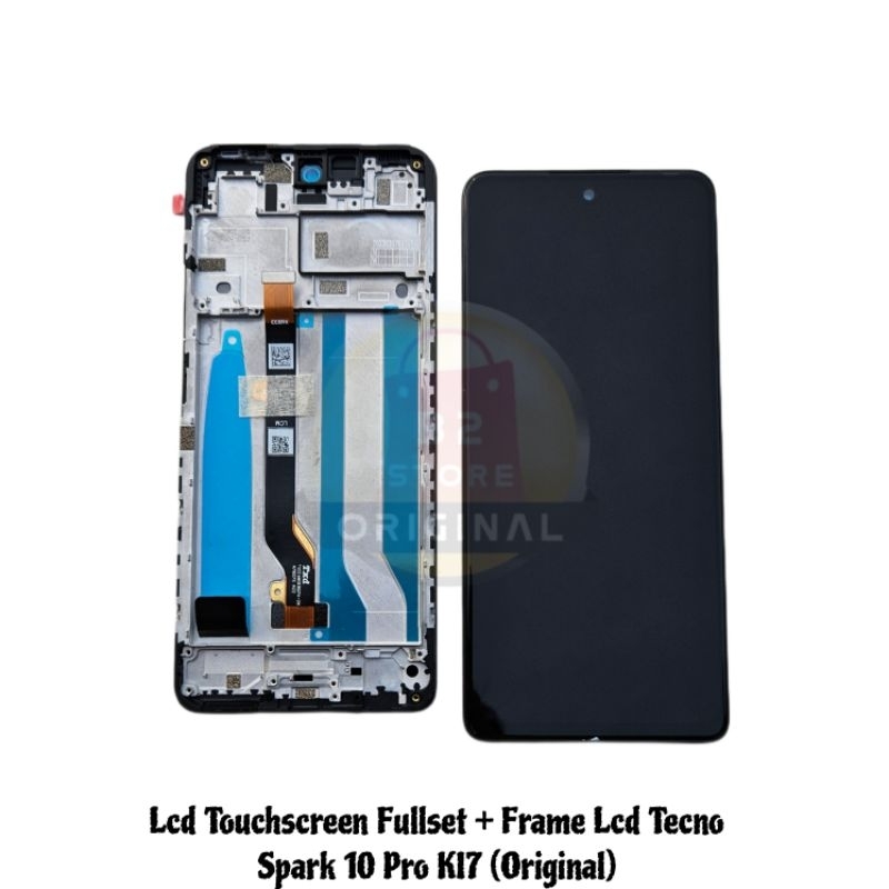 Jual Lcd Touchscreen Tecno Spark 10 Pro KI7 Original Fullset + Frame Lcd | Shopee Indonesia