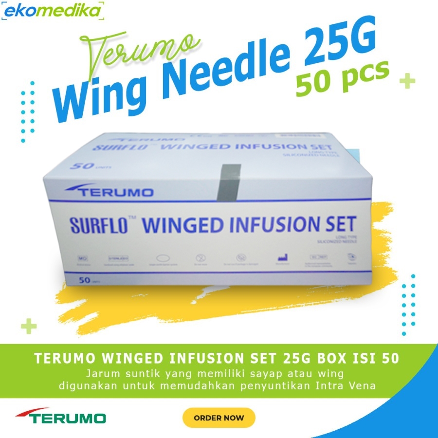 Jual Terumo Wing Needle 23g 25g 27g Winged Infusion Set Terumo | Shopee Indonesia