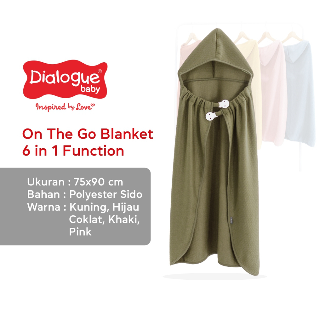 Jual Dialogue Baby On The Go Blanket 6 in 1 Function DFB0044 | Shopee ...