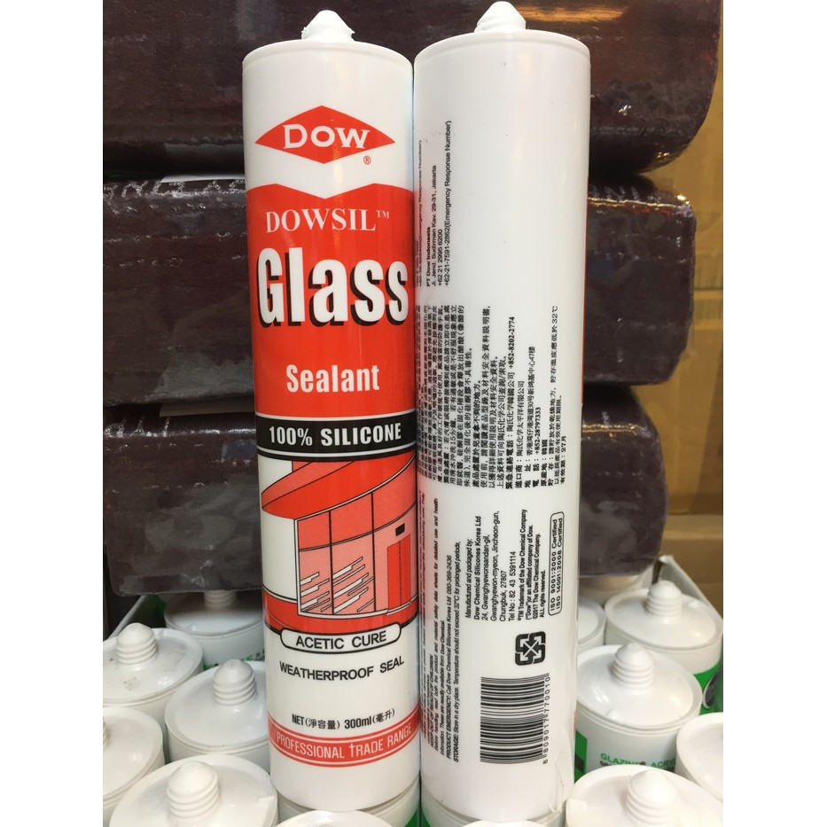 Jual Dowsil lem kaca aquarium bening hitam sealant silicone silent ...