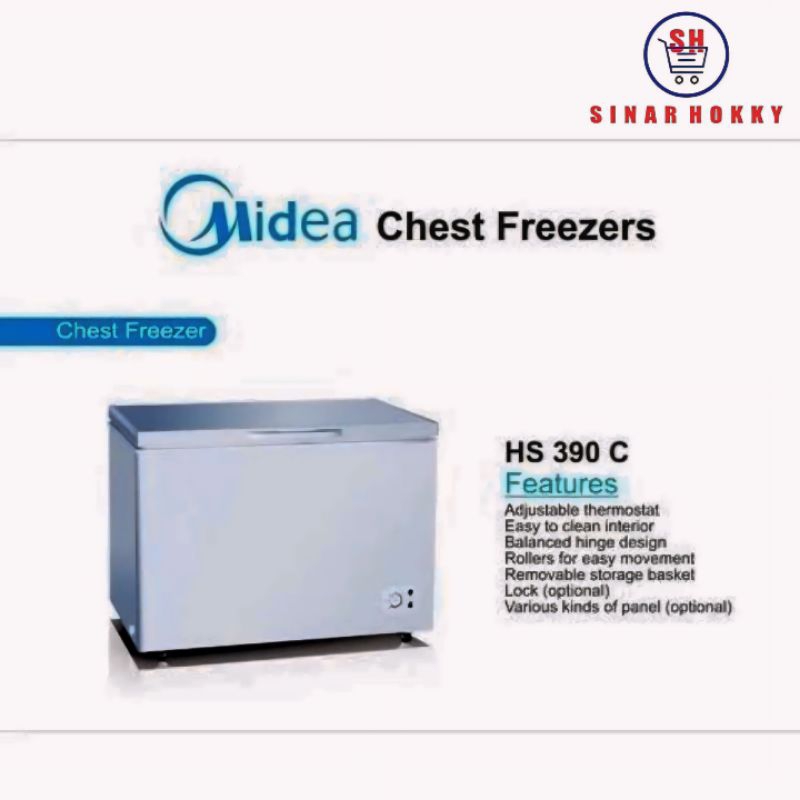 Jual Freezer box Midea HS 390CK | Shopee Indonesia