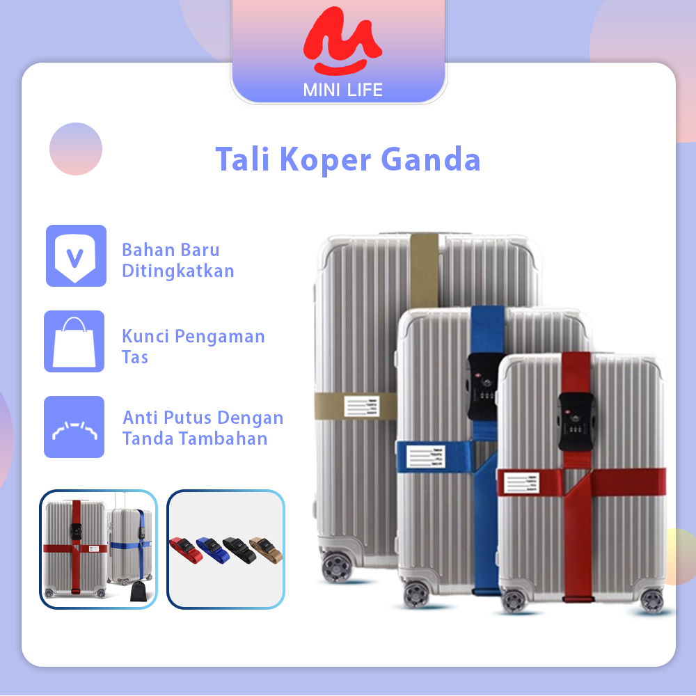 Jual Luggage Strap Belt koper /Tali Pengikat Kunci koper/Tali Koper ...