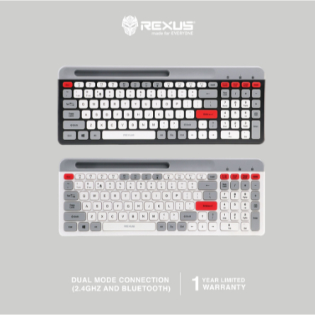 Jual Rexus Keyboard Dual Connection Mosaic KB02 | Shopee Indonesia