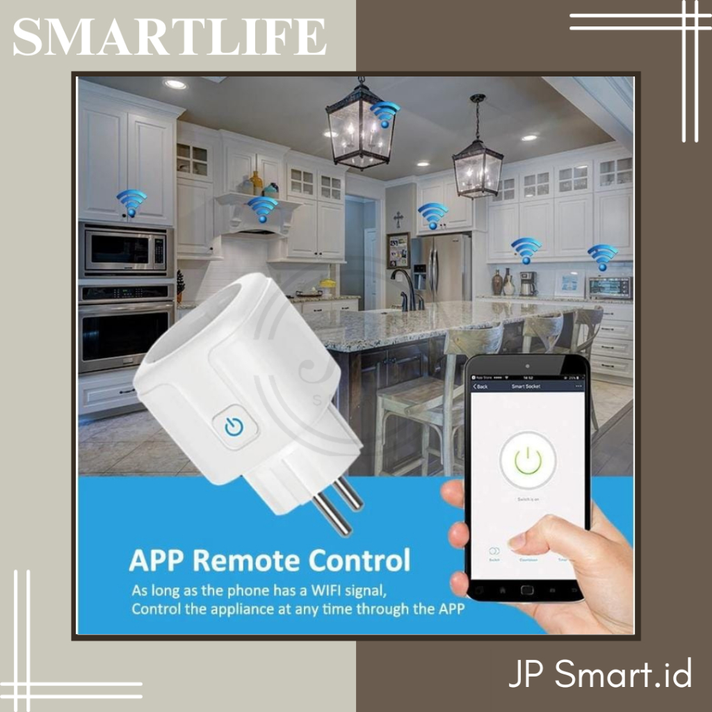 Jual Smart Plug WiFi Wireless Colokan IoT Smart Home | Shopee Indonesia