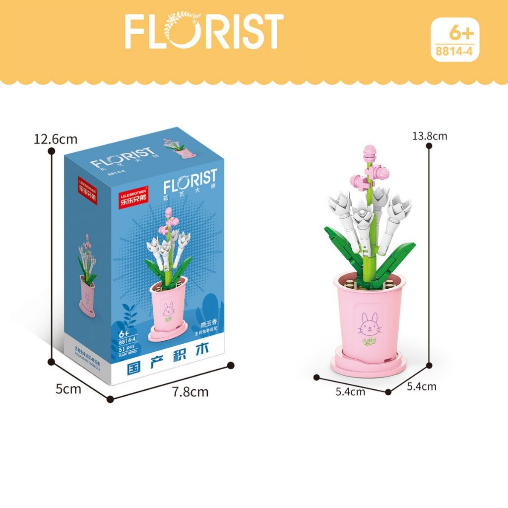 Jual Mainan Bricks Flower Bunga DIY Susun Edukasi Mainan Nano Block ...