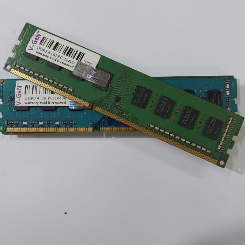 Jual Memory RAM PC KOMPUTER RAKITAN GAMING DDR3 4GB 10600 1333 1600 ...