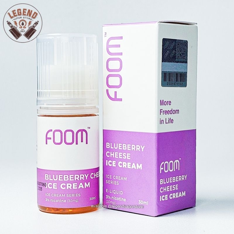 Jual SALT NIC - LIQUID FOOM Blueberry Cheese Ice Cream 30ML 30MG ...
