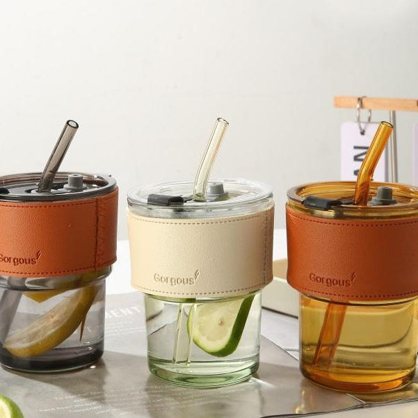 Jual MSBS Gelas Tumbler Aesthetic Gelas Minum Kaca Simple Elegan Water ...