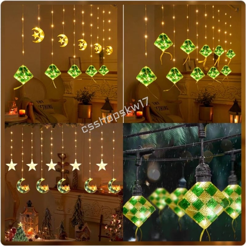 Jual LAMPU KETUPAT LAMPU HIAS LEBARAN LAMPU TIRAI IDUL FITRI | Shopee ...