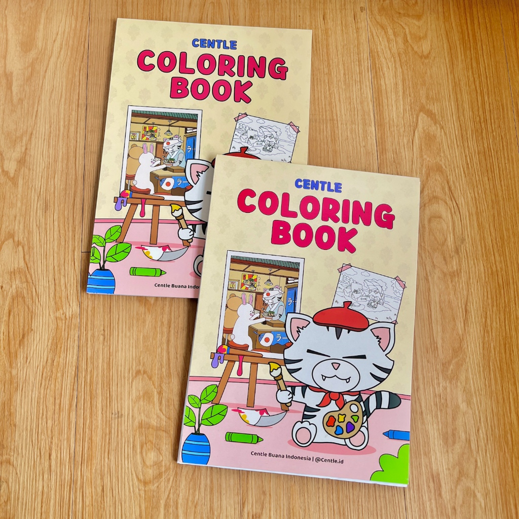 Jual Buku Mewarnai CENTLE Tebal Minim tembus / Coloring Book ...