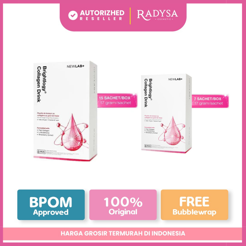 Jual 𝐑𝐀𝐃𝐘𝐒𝐀 - Newlab Brightlogy Collagen Drink Minuman Collagen isi 15 ... Jual 𝐑𝐀𝐃𝐘𝐒𝐀 - Newlab Brightlogy Collagen Drink Minuman Collagen isi 15 ...