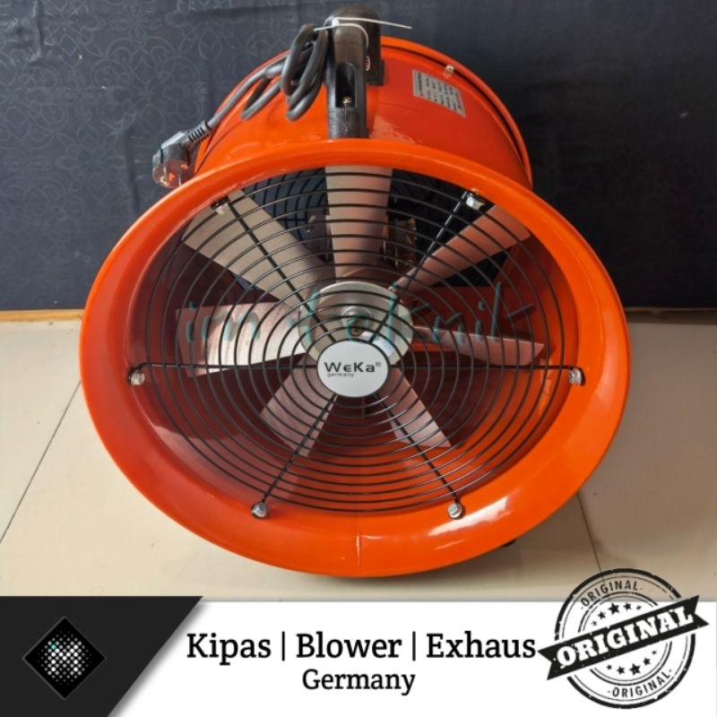 Jual Kipas blower portable ventilator 12 inch exhaust fan plus selang Flexible 5, 10 meter ...