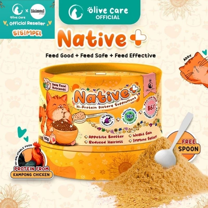 Jual AFF, Olive Care Vitamin Kucing Native+ Protein Tinggi Penambah ...