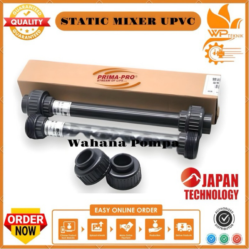 Jual static mixer 2 inch Static miker DN50 Static Mixer Ozone DN 50 2" UPVC | Shopee Indonesia