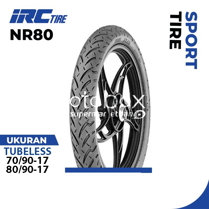 Jual BAN MOTOR IRC NR80 UKURAN 70/90 80/90 RING 17 TUBELESS | Shopee ...