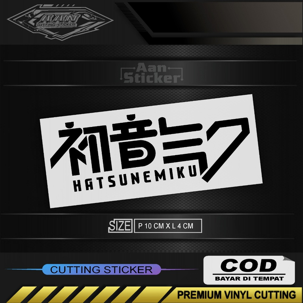 Jual stiker HATSUNE MIKU stiker cutiing stiker wibu stiker termurah ...