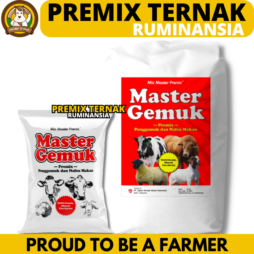 Jual PREMIX MASTER GEMUK 25 KG (1 SAK) - Penggemuk dan Nafsu Makan ...