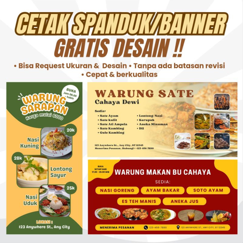 Jual Cetak spanduk/banner warung makan/spanduk toko/cetak spanduk ...