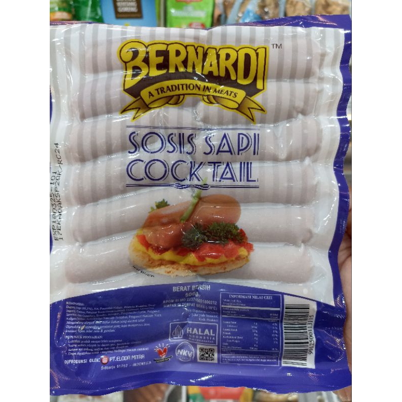Jual BERNARDI SOSIS SAPI COCKTAIL 500 G (9912500113) | Shopee Indonesia