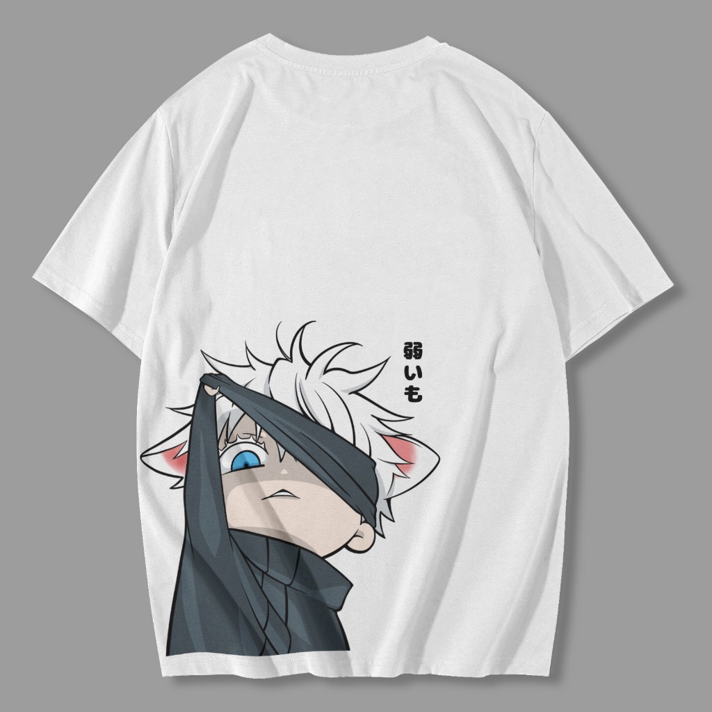 Jual Tshirt Torizu Gojo Chibi Neko Anime Manga Jujutsu Kaisen Gojo ...