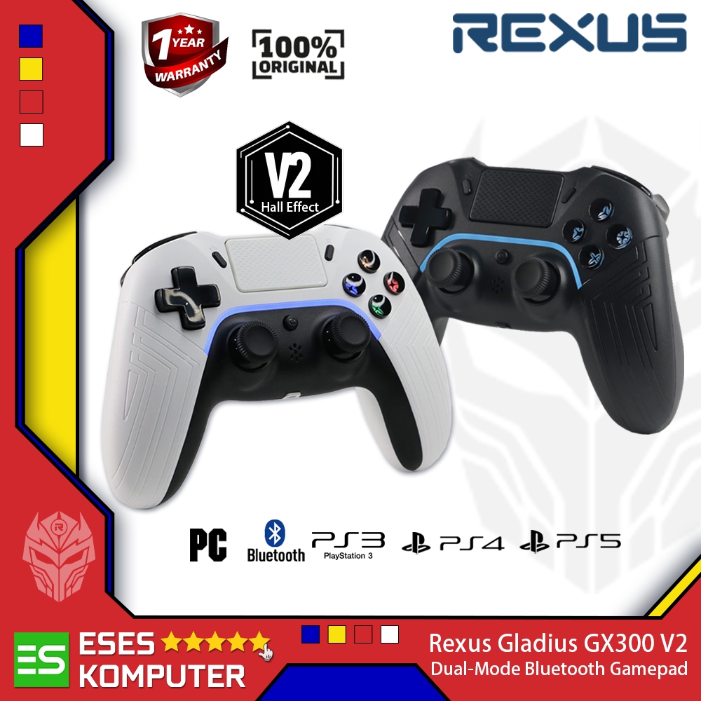 Jual Gamepad Rexus Gladius GX300 GX-300 V2 Dual Mode Bluetooth Wireless ...
