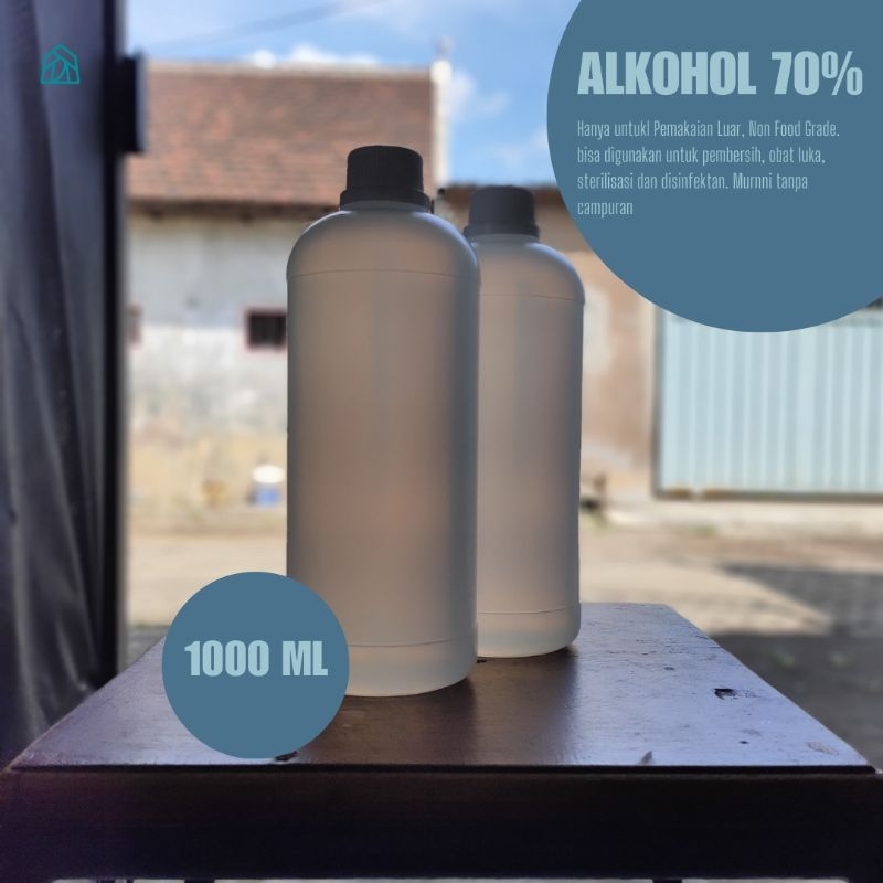 Jual Alkohol 70% - 1L - Alkohol 70 Persen - Alkohol Pembersih ...