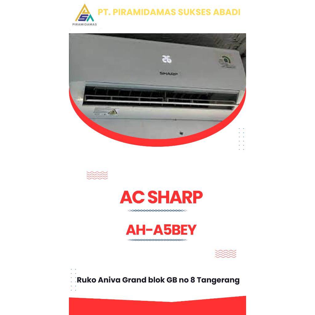 Jual AC SHARP 0,5PK AH-A5BEY STANDARD INDO | Shopee Indonesia