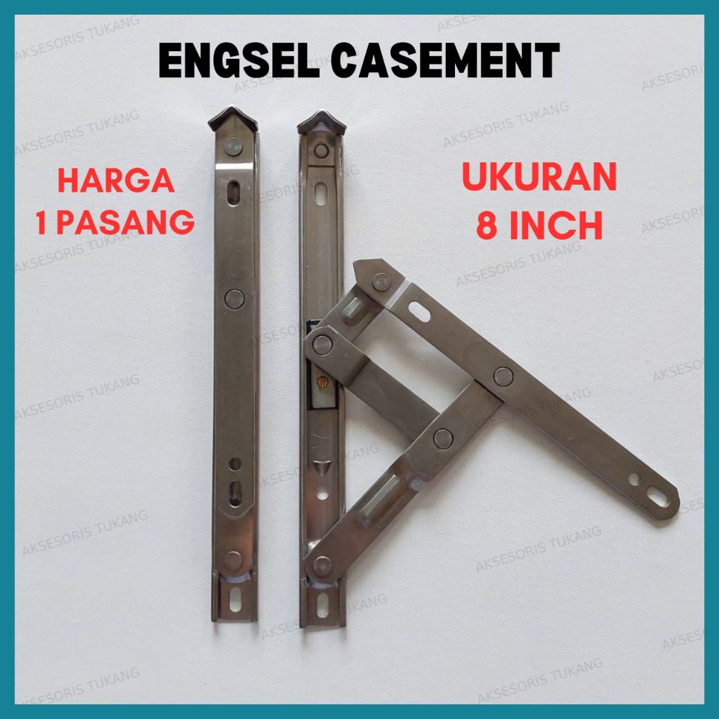 Jual Engsel Casement Jendela Aluminium 8 Inch Inci | Shopee Indonesia