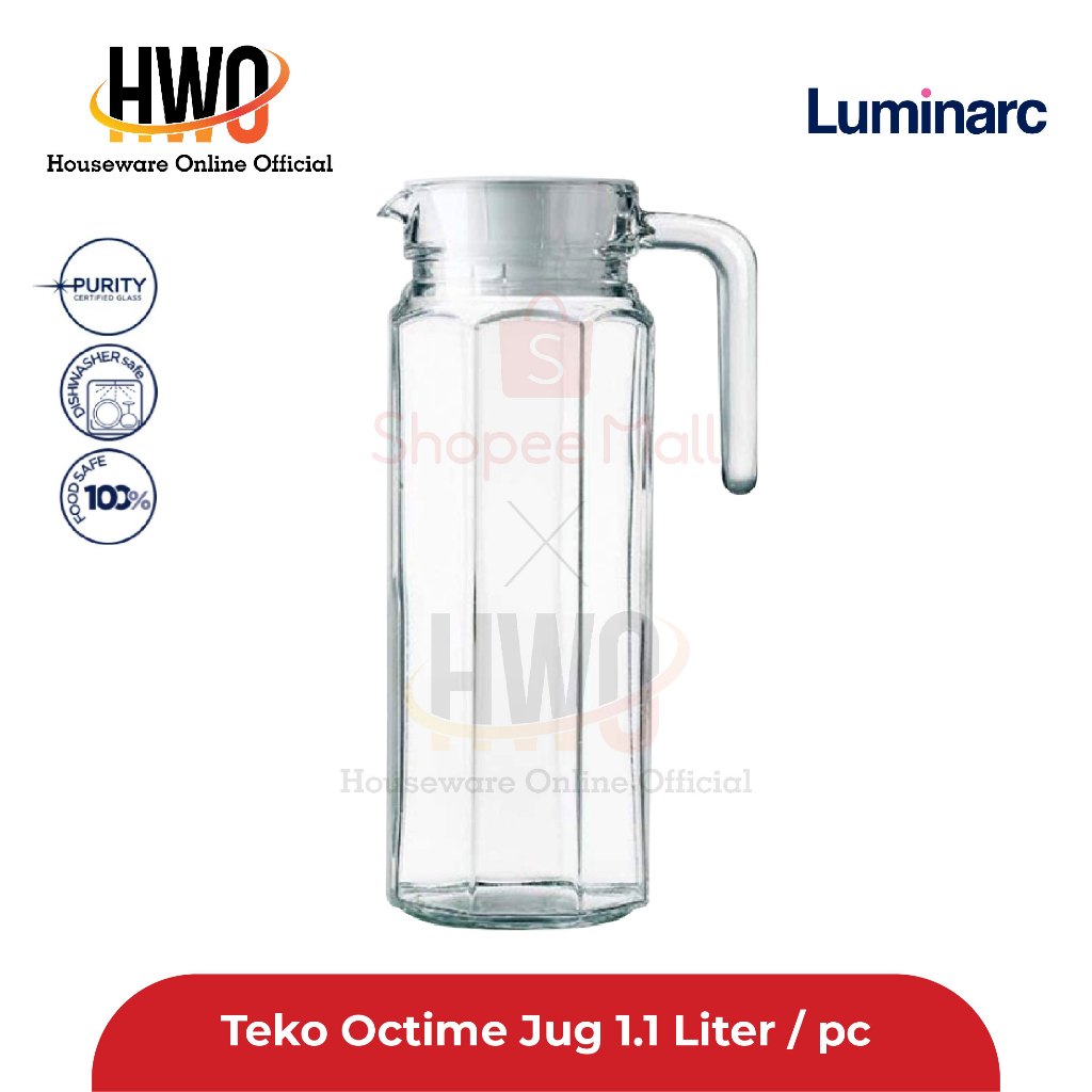 Jual Luminarc Teko Octime Jug 1.1 Liter / pc | Shopee Indonesia