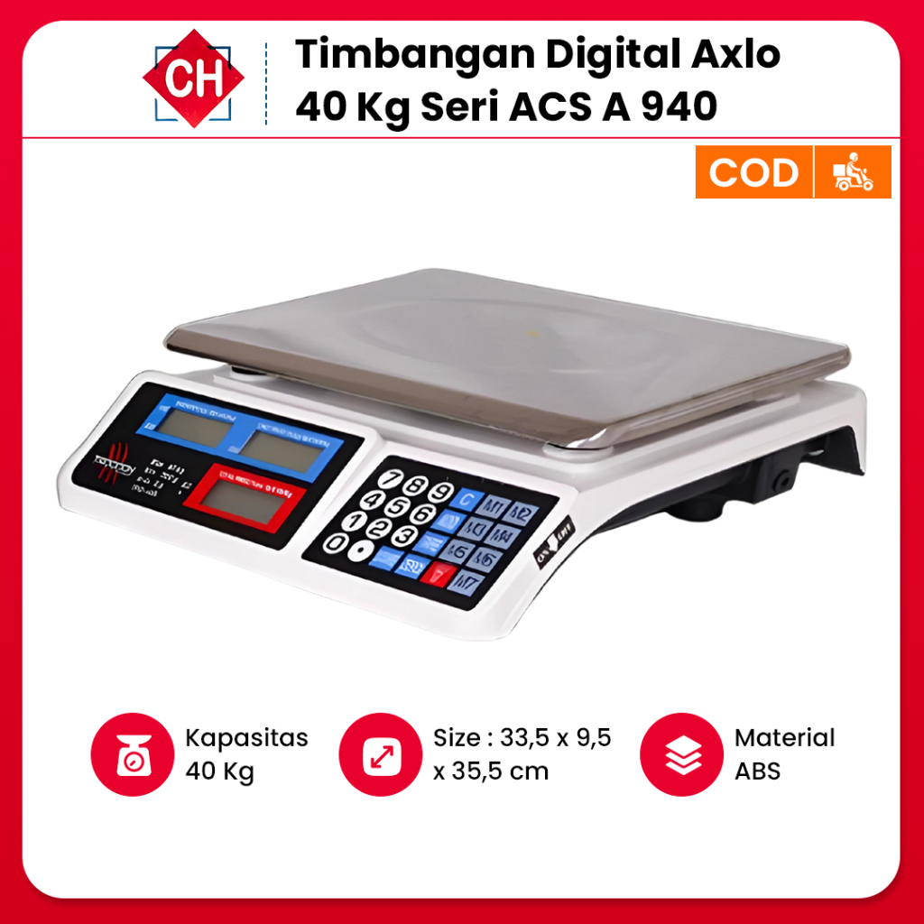 Jual Timbangan Digital Buah Sayuran Laundry Axlo Seri ACS A 940 ...