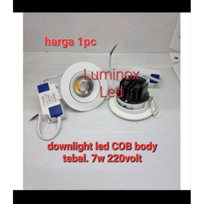 Jual downlight halogen led bulat 7w 7watt / spot light led plafon 5w 5 ...