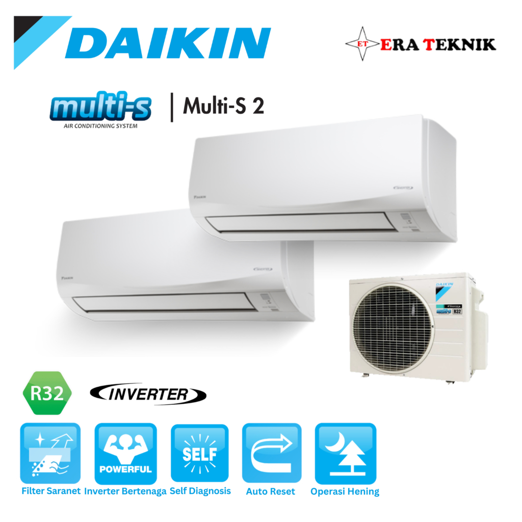 Jual AC SPLIT WALL MULTI S 1/2PK+1/2PK DAIKIN INVERTER | Shopee Indonesia