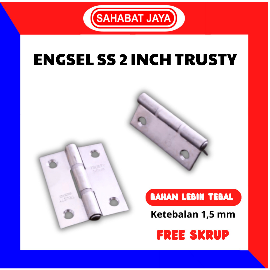 Jual Trusty Engsel SS Stainless 2 Inch 3 inch Mini Jendela Pintu Tebal ...