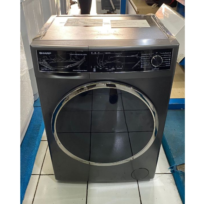 Jual MESIN CUCI SHARP FRONT LOADING ES-FL1280BTX 8KG | Shopee Indonesia