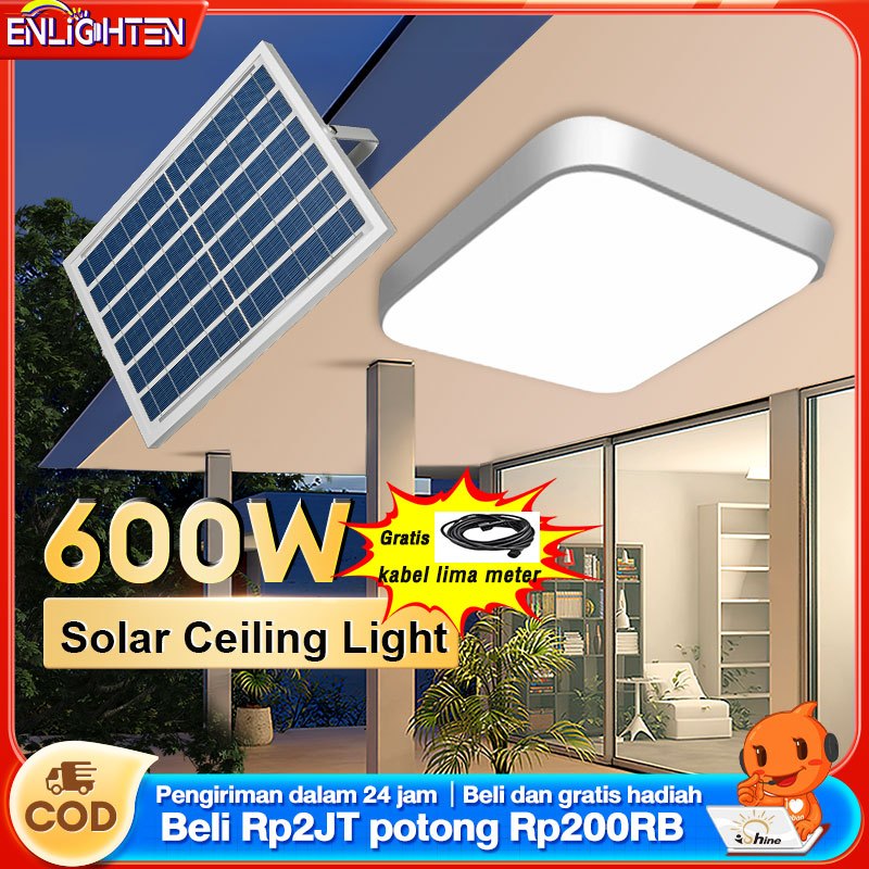Jual Lampu Tenaga Surya Lampu Plafon 600W Tahan Air Luar Ruangan ...