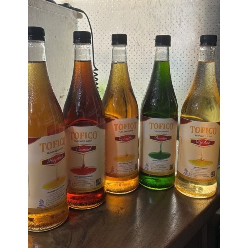 Jual Tofico Sirup Flavoured Syrup 1L Lokal HALAL | Shopee Indonesia